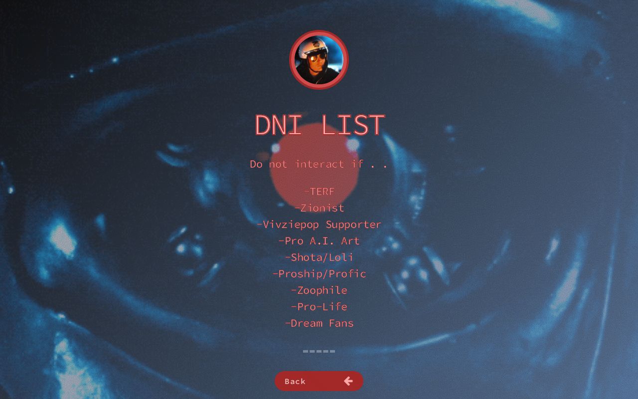 t-1000's dni list